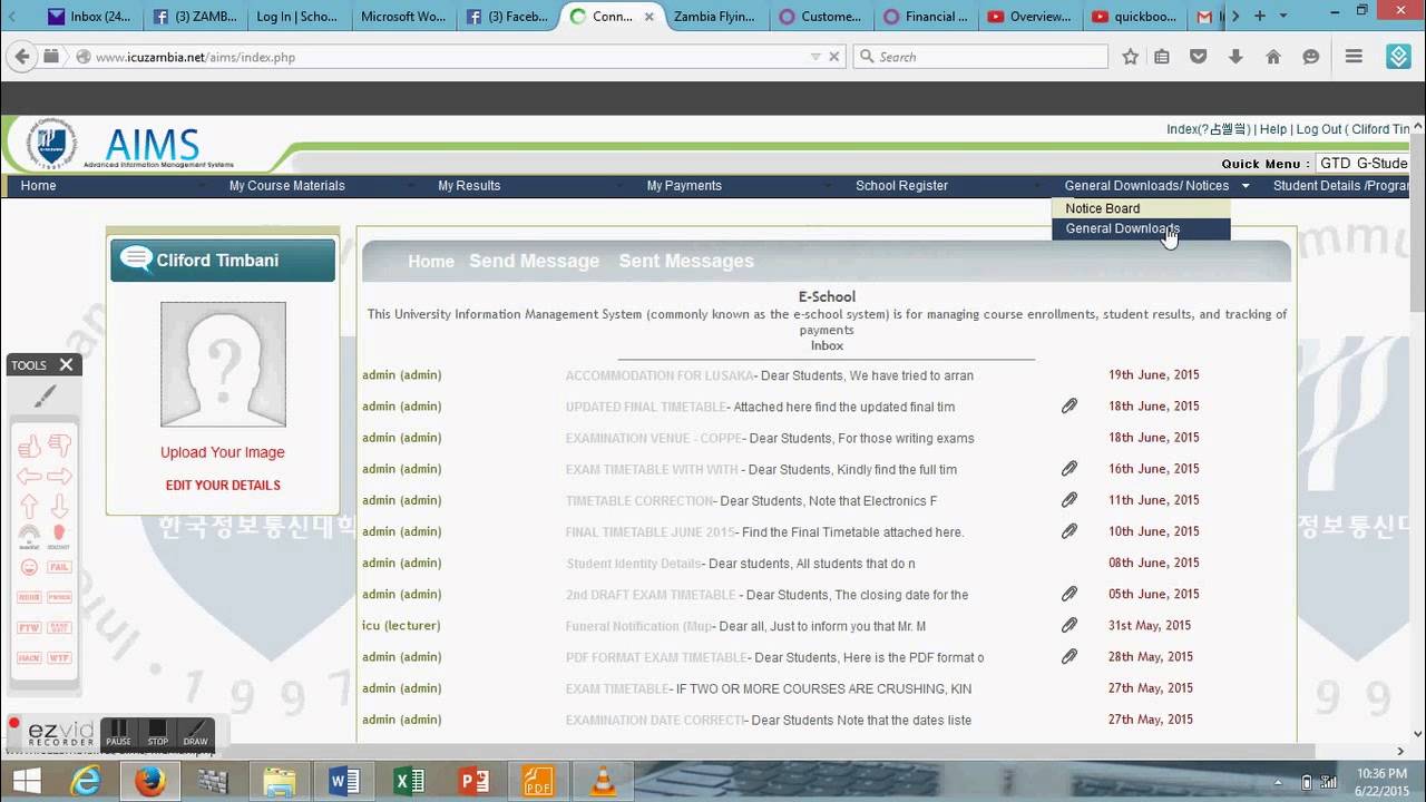3 How to view the ICU Notice Board and Download Impontant Documents on ...