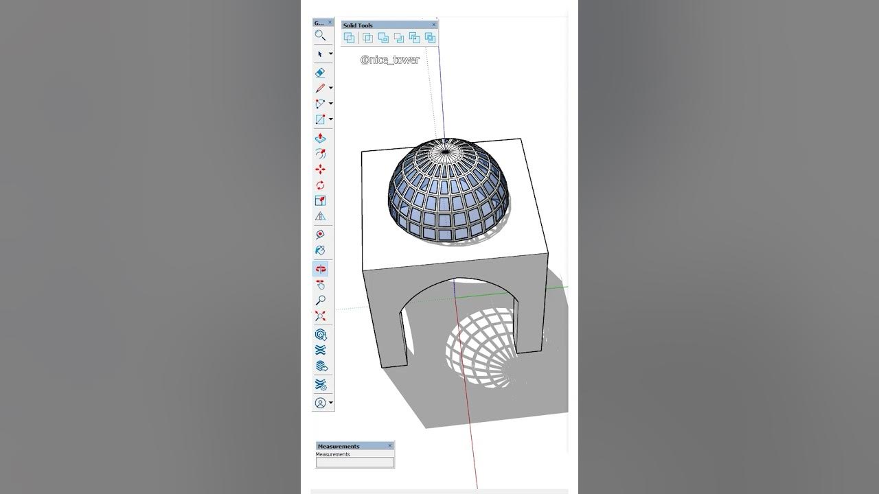 #sketchup Modeling a Glass Dome in SketchUp! In this tutorial I used the Lattice Maker Plugin ...
