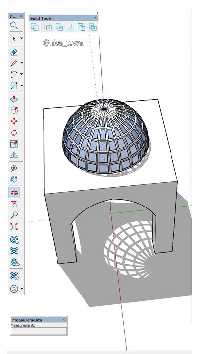 #sketchup Modeling a Glass Dome in SketchUp! In this tutorial I used the Lattice Maker Plugin ...