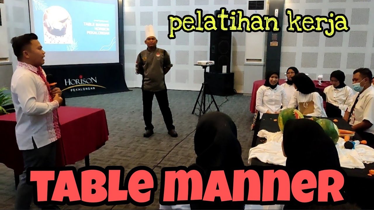Table Manner di hotel horison | UPTD blk kota pekalongan - YouTube