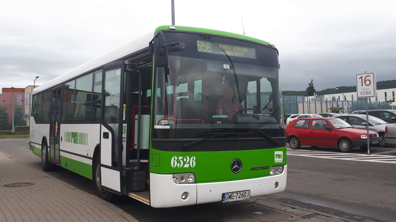 PKS Gdynia - Mercedes-Benz O345H #6526 | linia 656 - YouTube