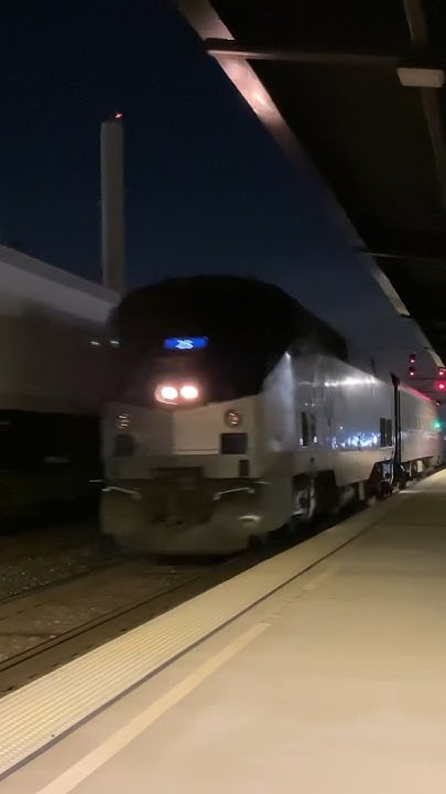 Amtrak 25 chases a intermodal with a Private Car - YouTube