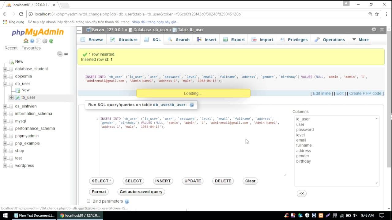 Create Admin Page To Manage User Use PHP Part 2 - YouTube