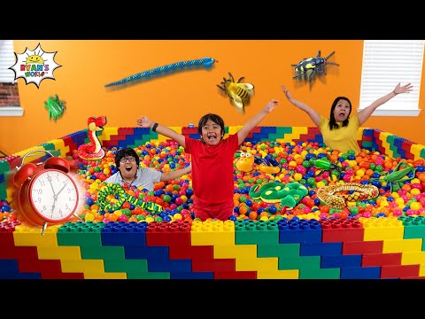 Giant Ball Pits Challenge with Ryan's World!