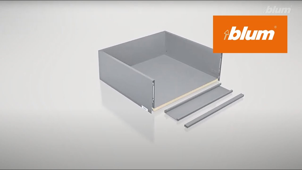 Assembly of MERIVOBOX inner pull-out with cross gallery | Blum - YouTube