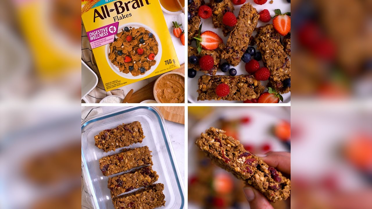 5-Ingredient Peanut Butter Bran Bars - YouTube