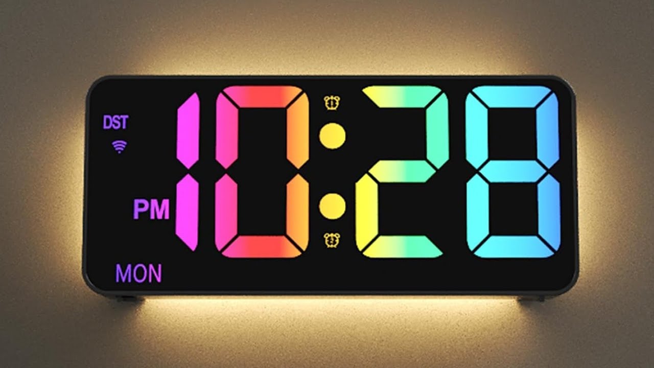 9" Digital Wall Clock with RGB Night Light – Perfect for Any Room! 🕘 ...