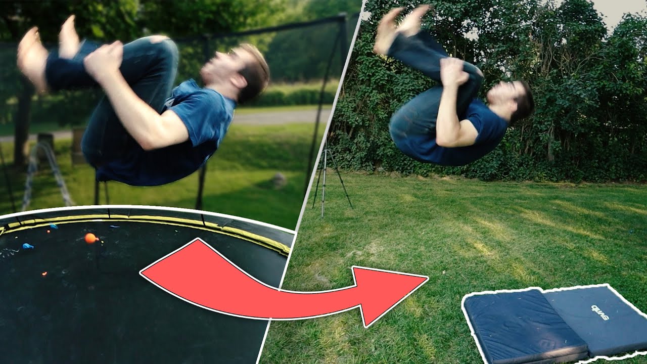 TEACHING my friend HOW TO BACKFLIP - YouTube