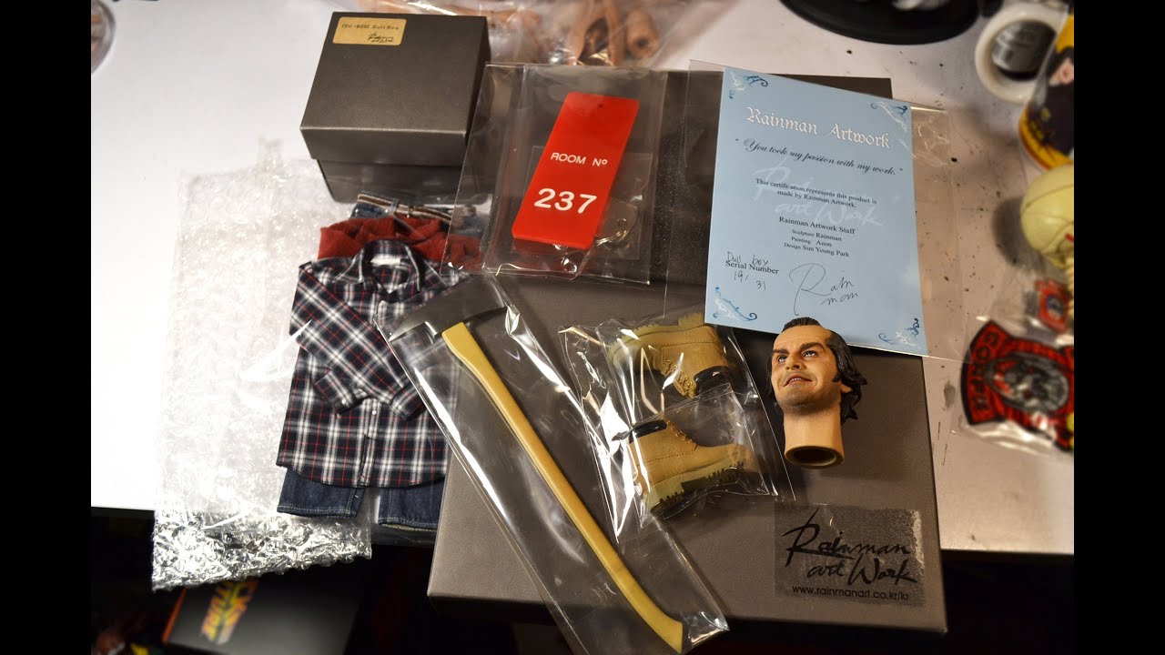 12" 1/6 DULL BOY Custom JACK TORRANCE Figure Head & Clothing set by RAINMAN! The Shining! - YouTube