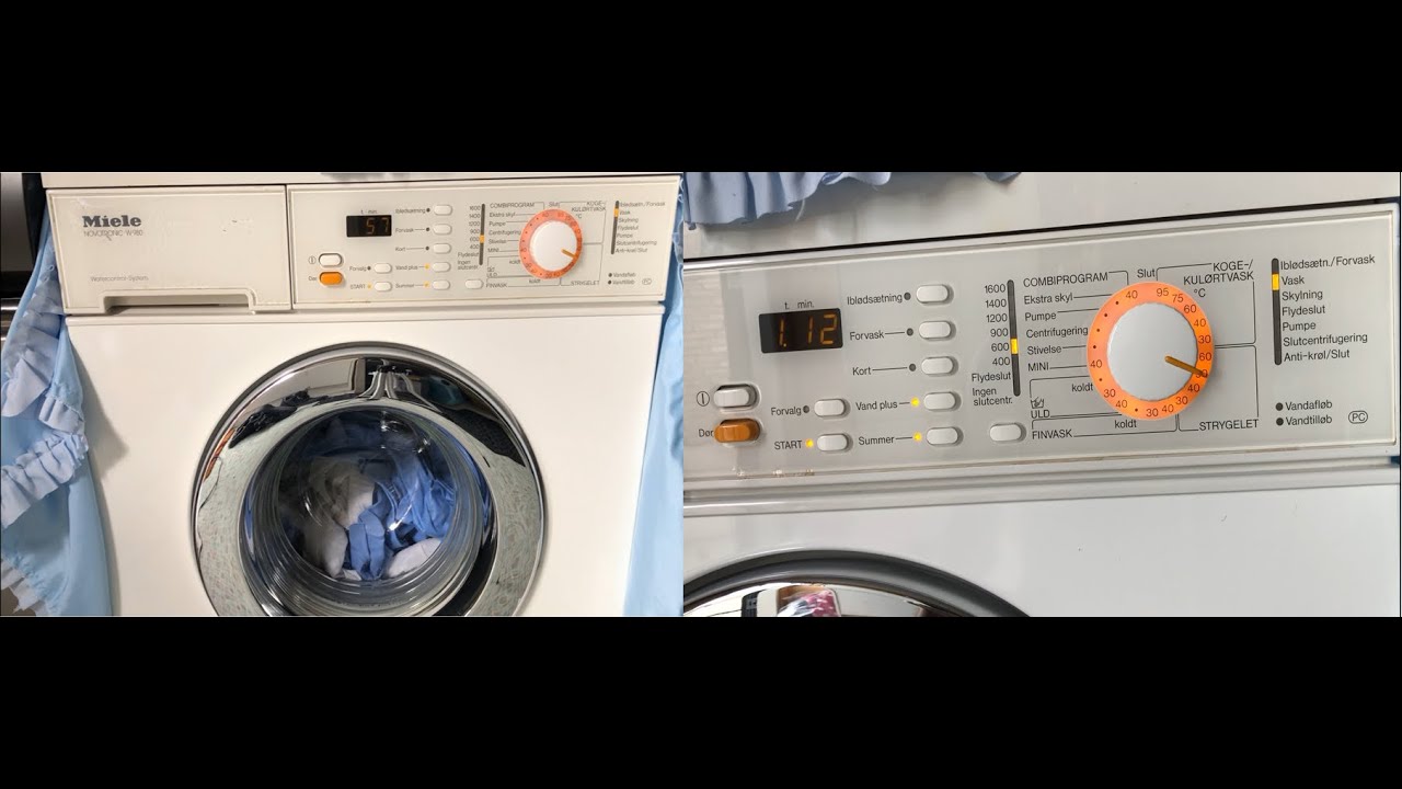 Miele Novotronic W 980 WCS - Easy-Care 50°C - YouTube