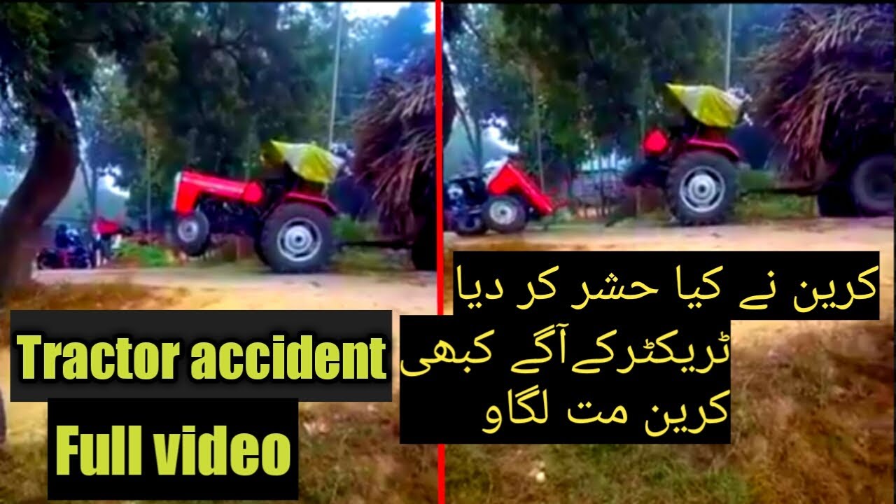 Tractor accident'' tractor pulling trolley ''Heavy machinery accident ...