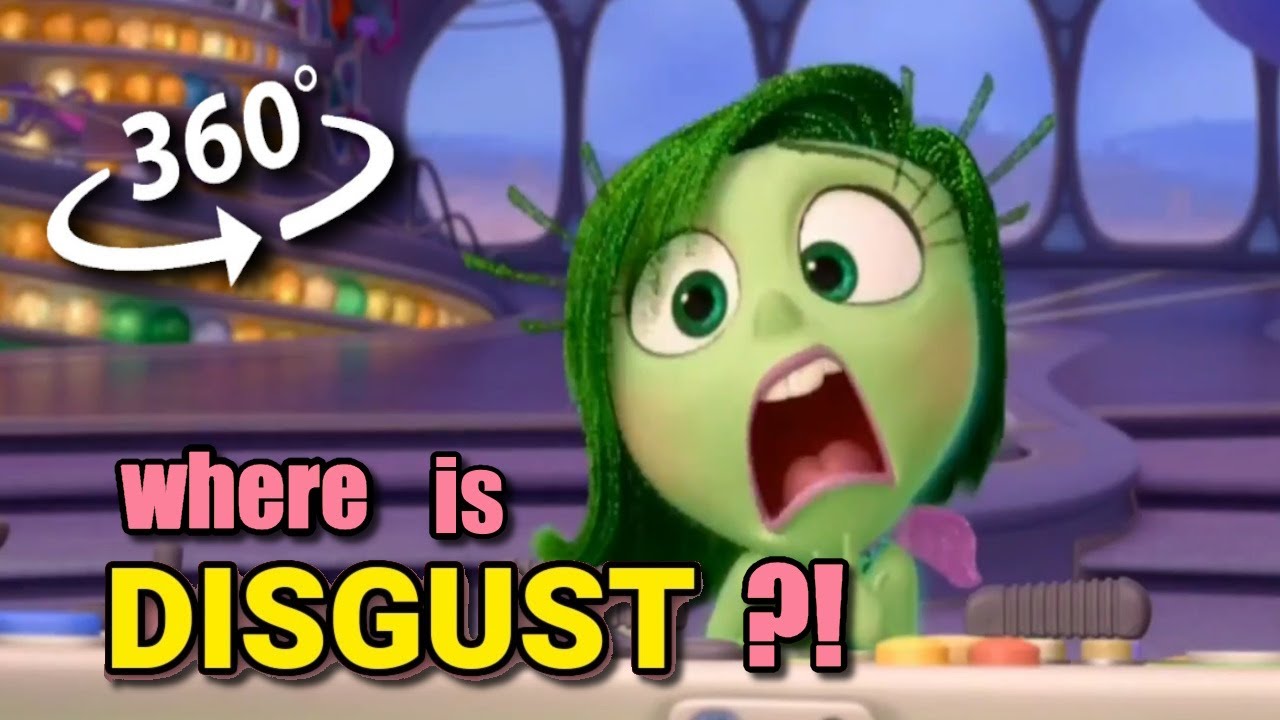 🤩 inside out 2 in 360 VR - Find where Disgust is hiding! Finding ...