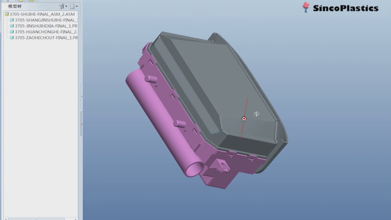injection mold tool design / 3d plastic mould design - YouTube