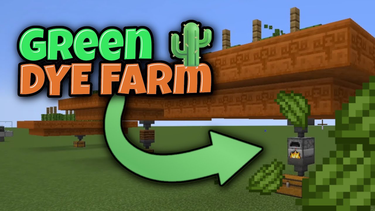 🌵Medium Green DYE Farm Tutorial 1.21+ java #minecraft - YouTube