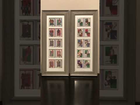 How to put Trading Cards in a Picture Frame from 99 cent store - YouTube