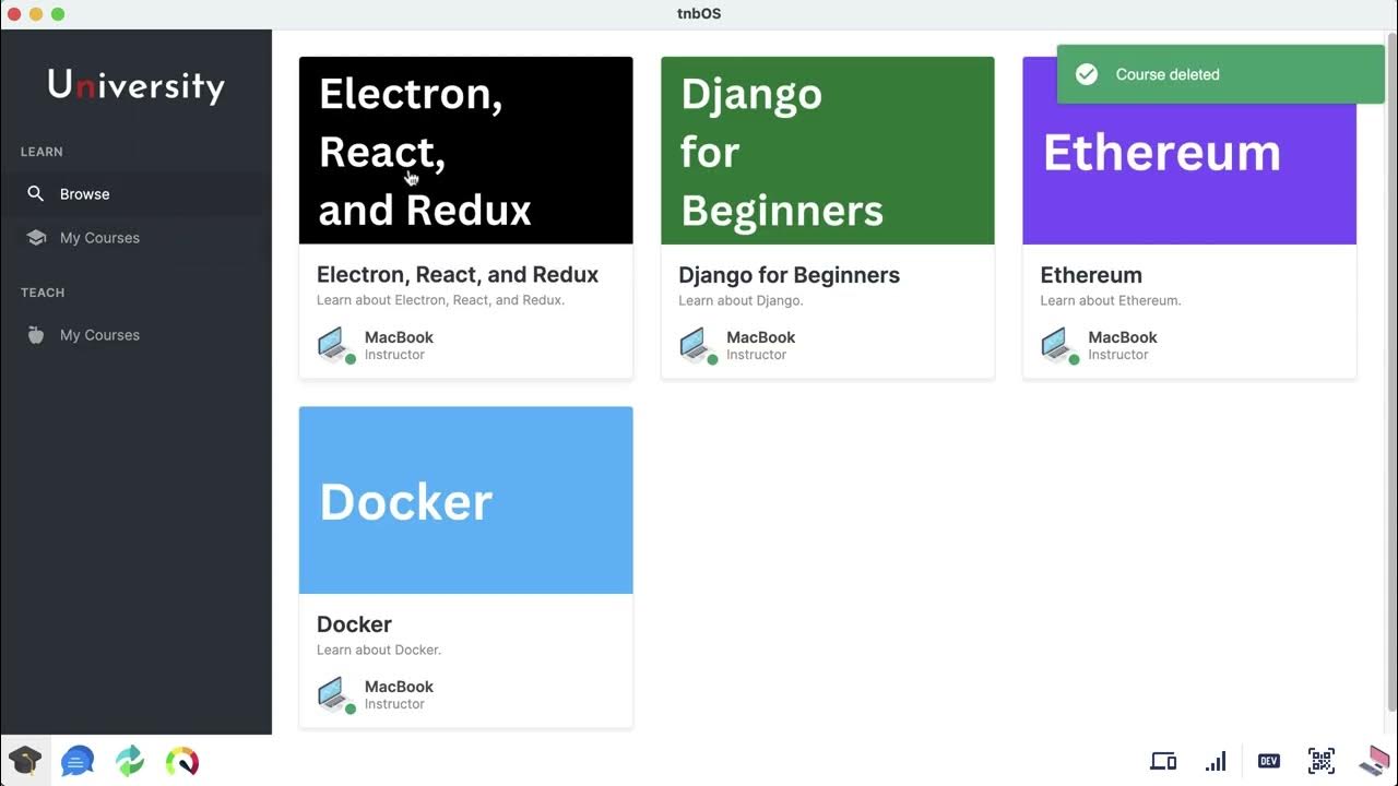 Electron React And Redux Tutorial 16 University App Youtube