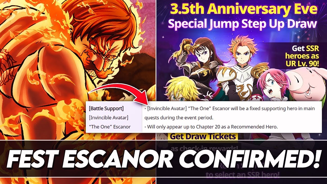 100% CHANCE ITS FESTIVAL THE ONE ESCANOR 3.5 ANNIVERSARY?! (7DS Patch ...