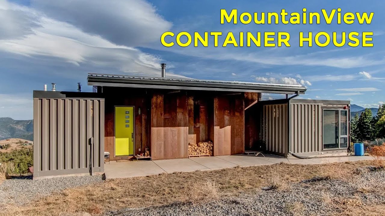 Off-Grid Shipping Container Home Redefines Mountain Living - YouTube