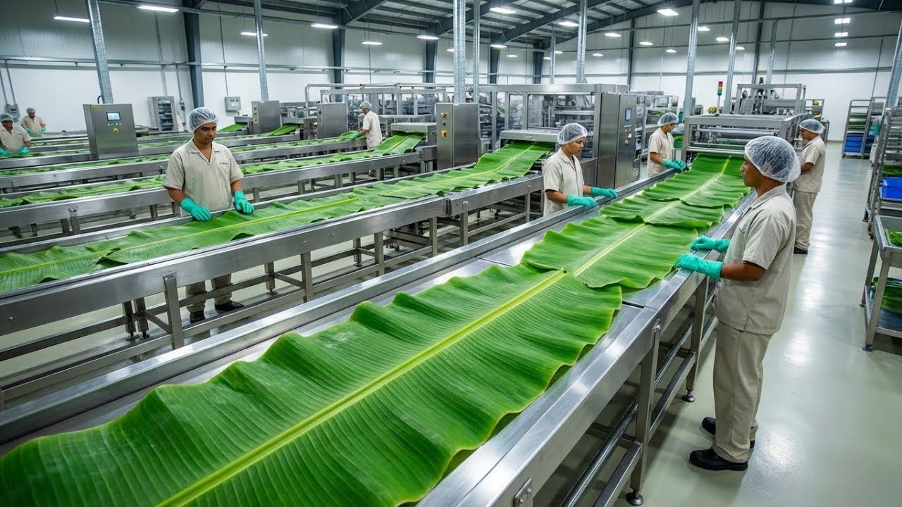 Inside the World’s Largest High-Tech Banana Leaf Processing Factory ...
