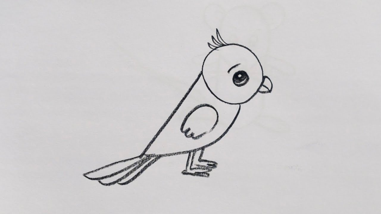 how to draw sparrow drawing easy step by step@Artloveart - YouTube