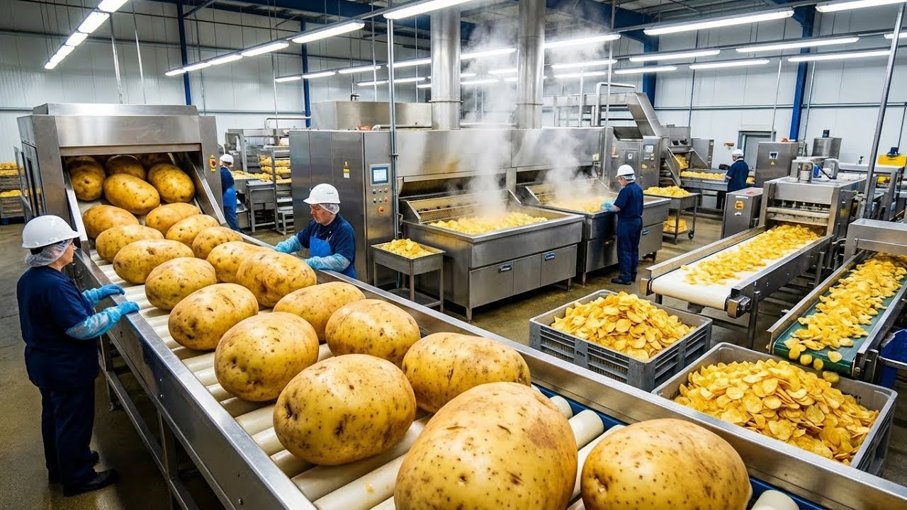 Inside the Factory: See How Thousands of Potatoes Turn Into CRISPY ...