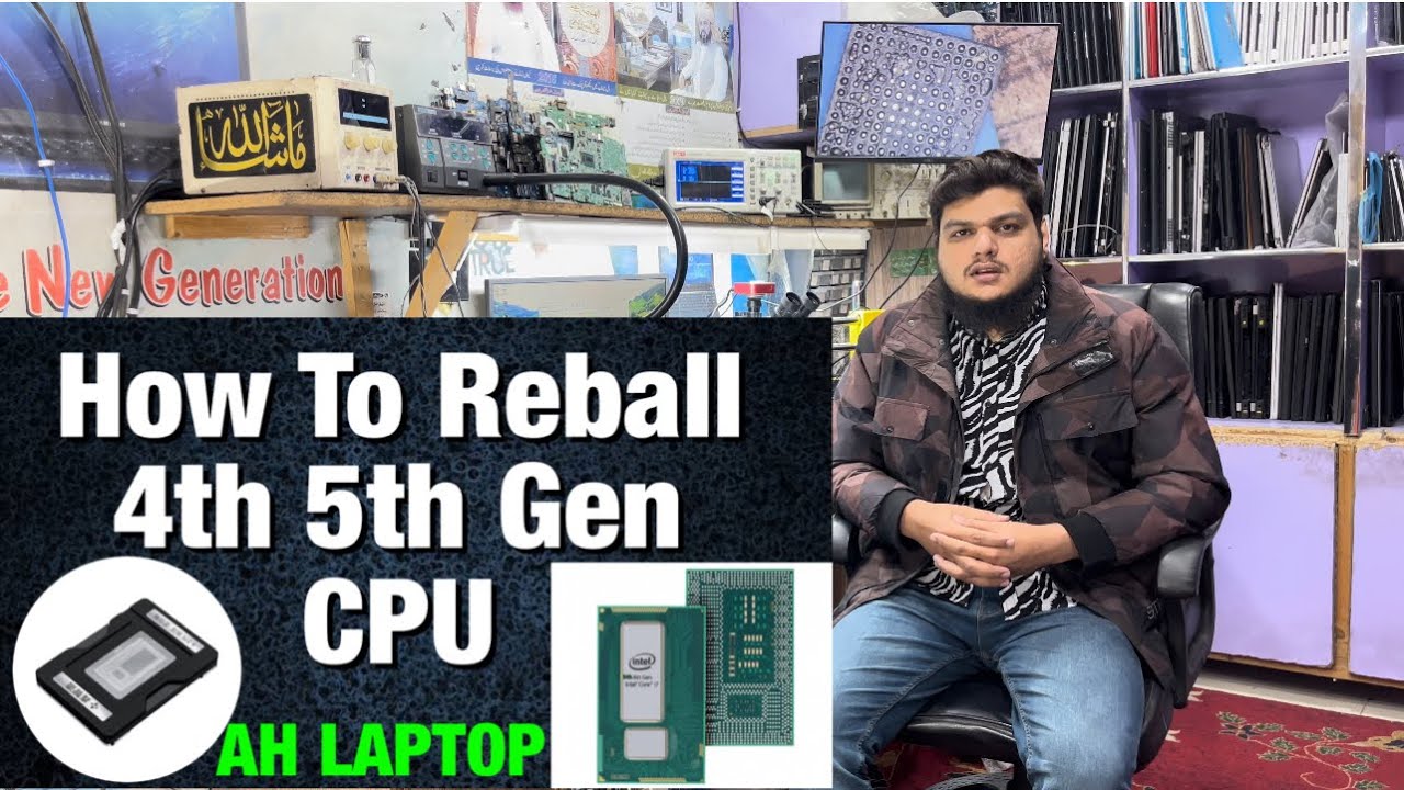 How to reball cpu in few minutes || #ah laptop || reballing 4th 5th ...
