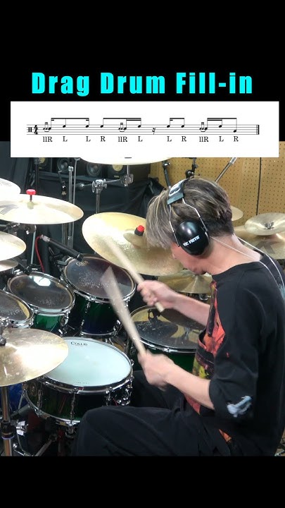 Drag Drum Fill-in ドラッグを使ったドラムフィルイン 叩いてみた Drum Fill-in #drums #sakaedrums #rudiments - YouTube