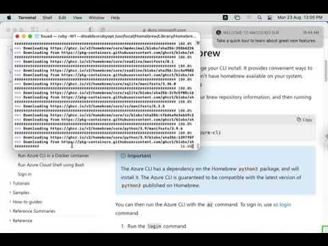 how to install Azure CLI on MAC OS - YouTube