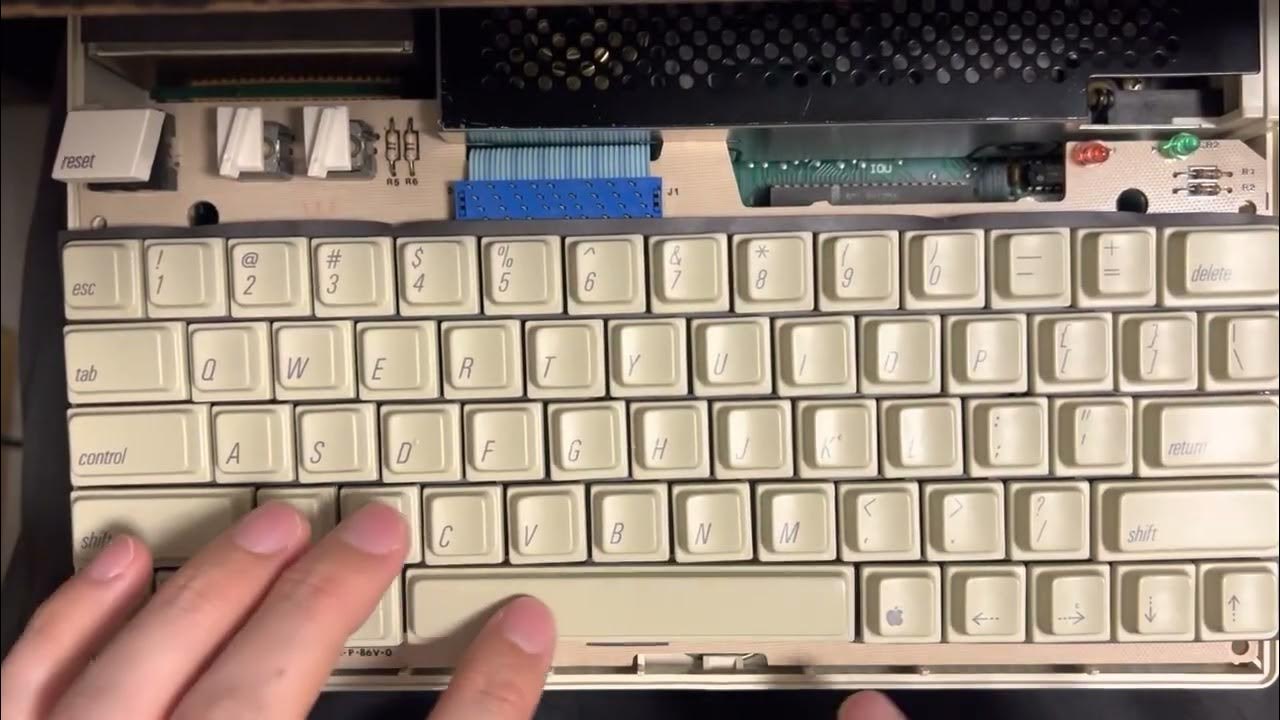 Apple IIc Keyboard After Restore - YouTube