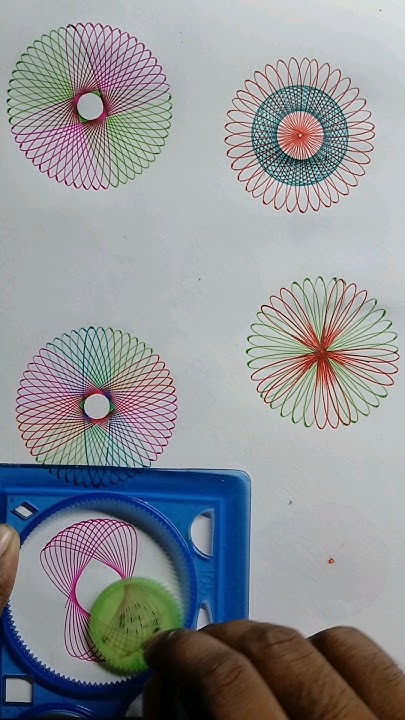 Multiple spirograph designs sketch art 🎨 shorts - YouTube