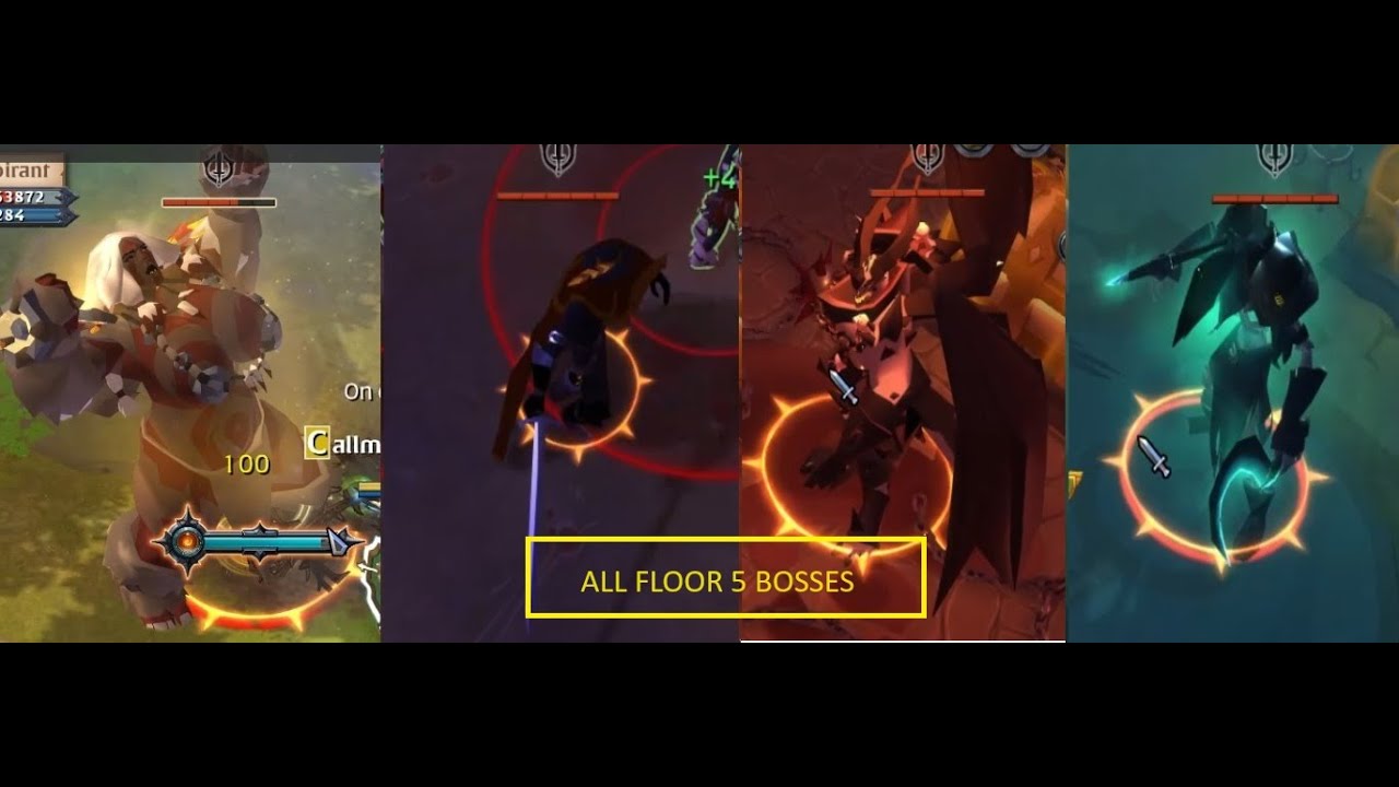 Albion Online ALL Floor 5 GROUP BOSSES IN ONE VIDEO + EXTRAS - YouTube
