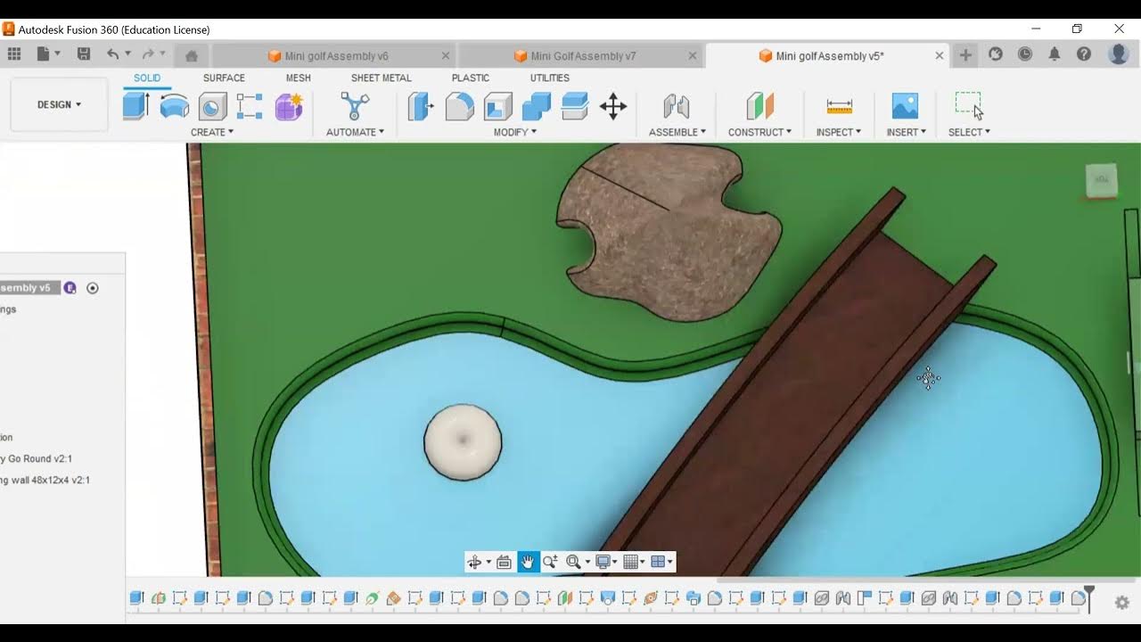 Mini Golf 8--Tee Off Pad and Scoring Podium - YouTube