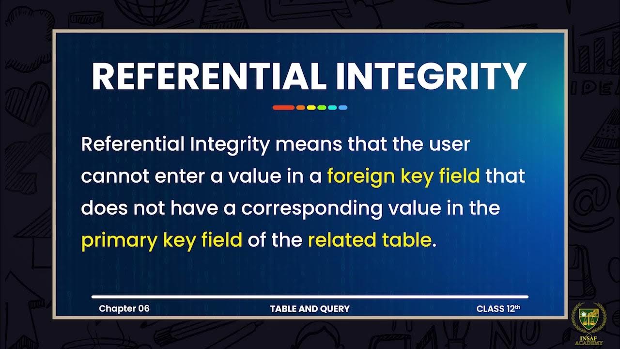 Table Relationship( Part 02 ) | 12TH COMPUTER SCIENCE | CHP 06 | LECTURE NO 6.6 - YouTube