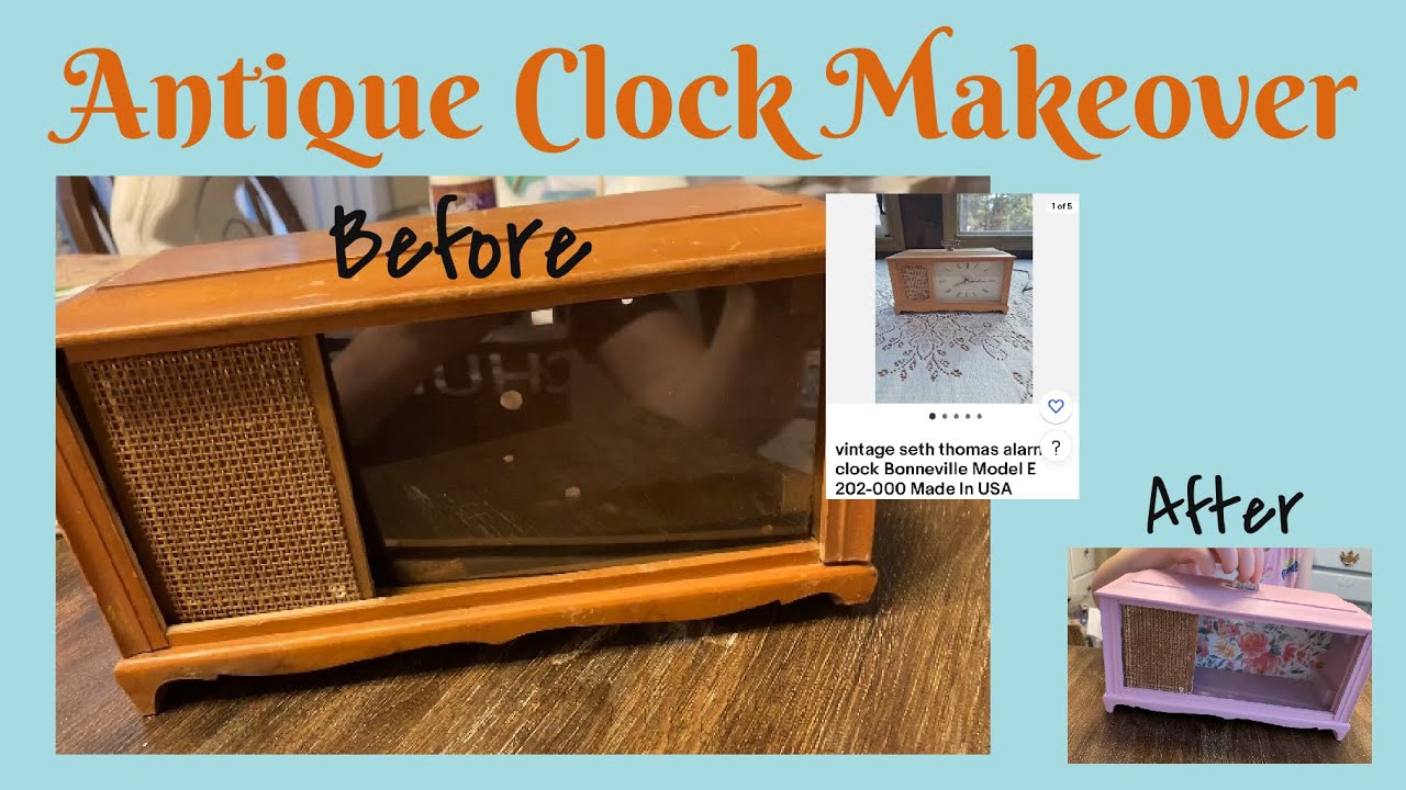 Antique alarm clock box DIY makeover, repurposed - YouTube