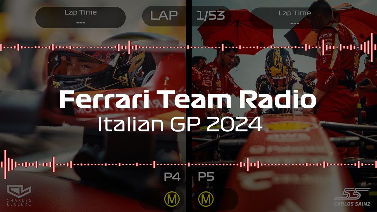 Monza GP 2024 - Full Ferrari Team Radio - YouTube