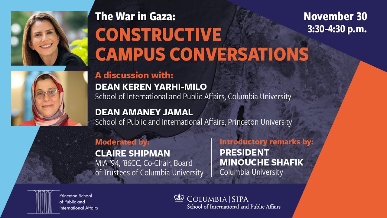 The War in Gaza: Constructive Campus Conversations - YouTube