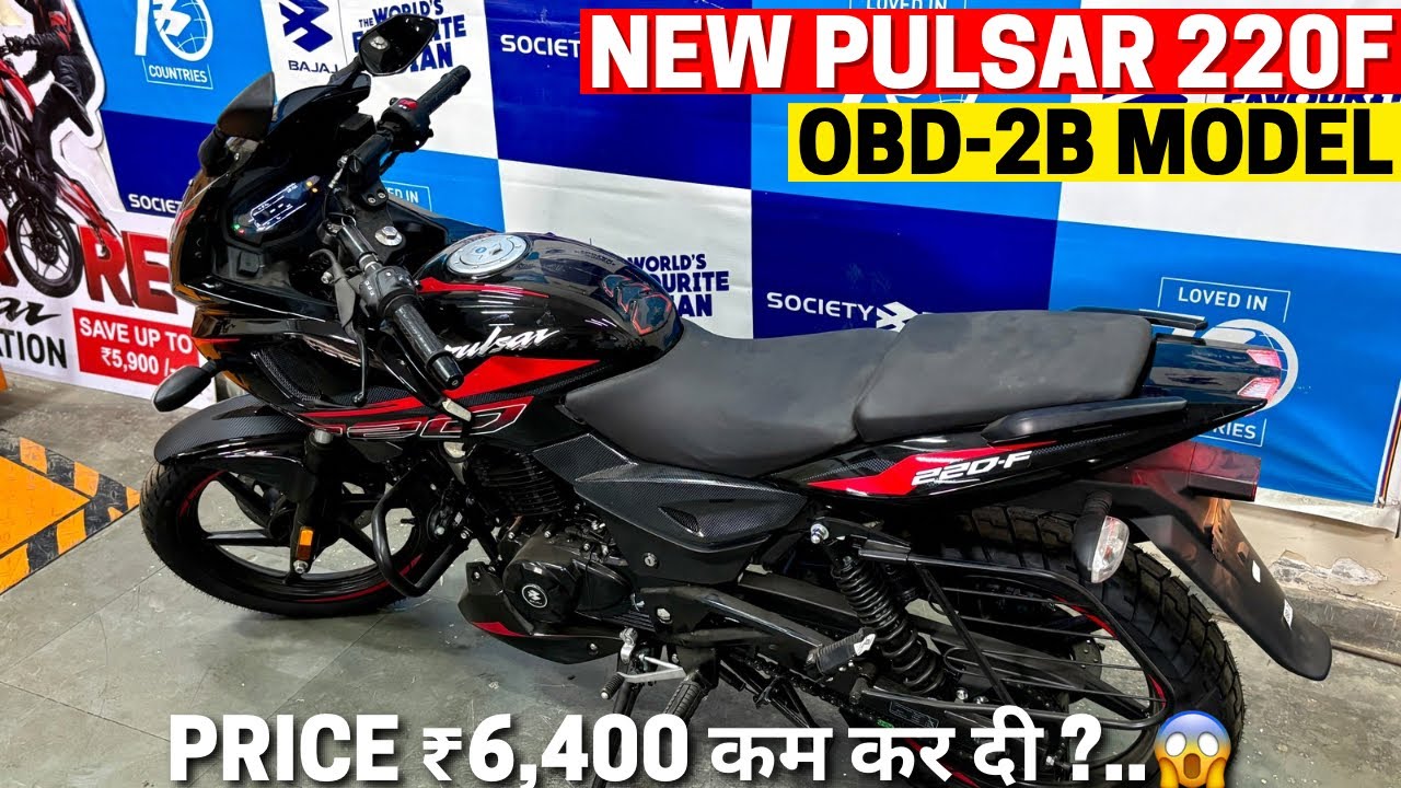 New Bajaj Pulsar 220F OBD-2B Model Full Walkaround Review🔥| Biker ...