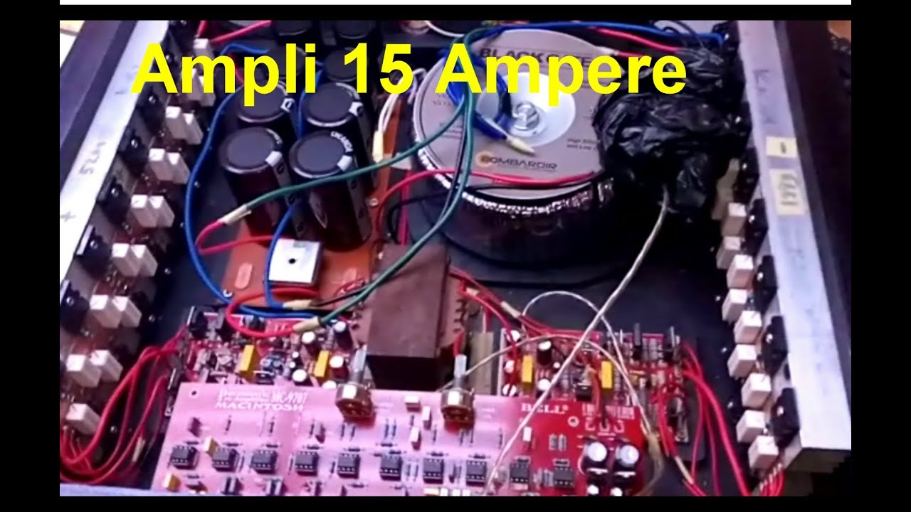 Power amplifier 15 Ampere 2 Chanel - YouTube