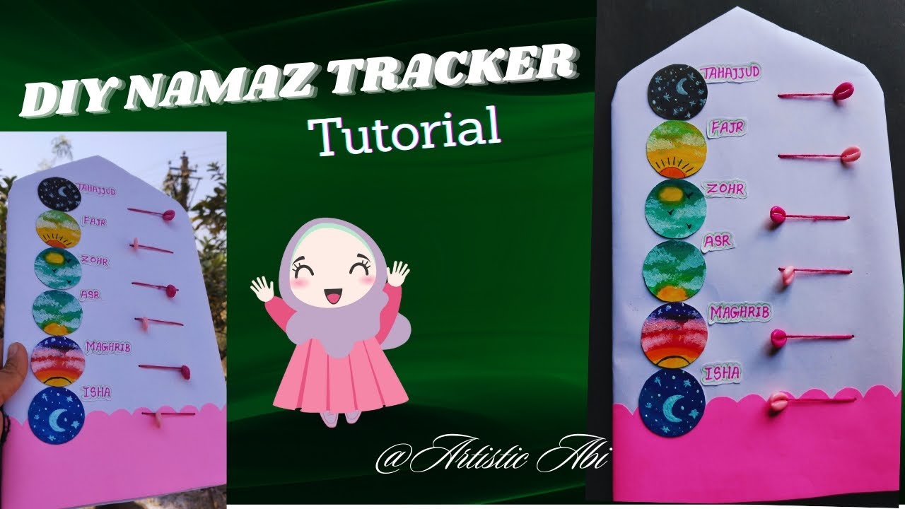 💕 Upcycle Cardboard se Namaz Tracker | Easy Islamic Crafts । DIY Namaz ...
