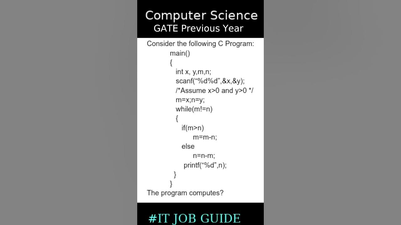 CS/IT GATE OUTPUT Questions 2 🔥🔥👨‍🎓 #coding #computerknowledge #shorts #youtubeshorts - YouTube
