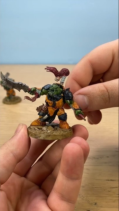 Вархаммер Орки Мордовороты Моргока - покрасил и убрал - YouTube