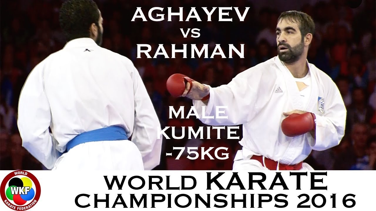 FINAL. Male Kumite -75kg. AGHAYEV (AZE) vs RAHMAN (EGY). 2016 World ...