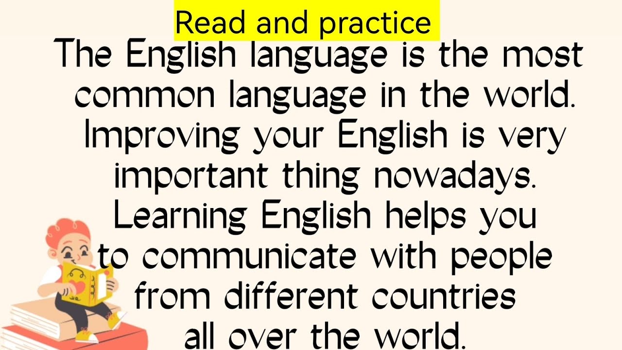 Reading and listening practice | improve your pronunciation in English ...