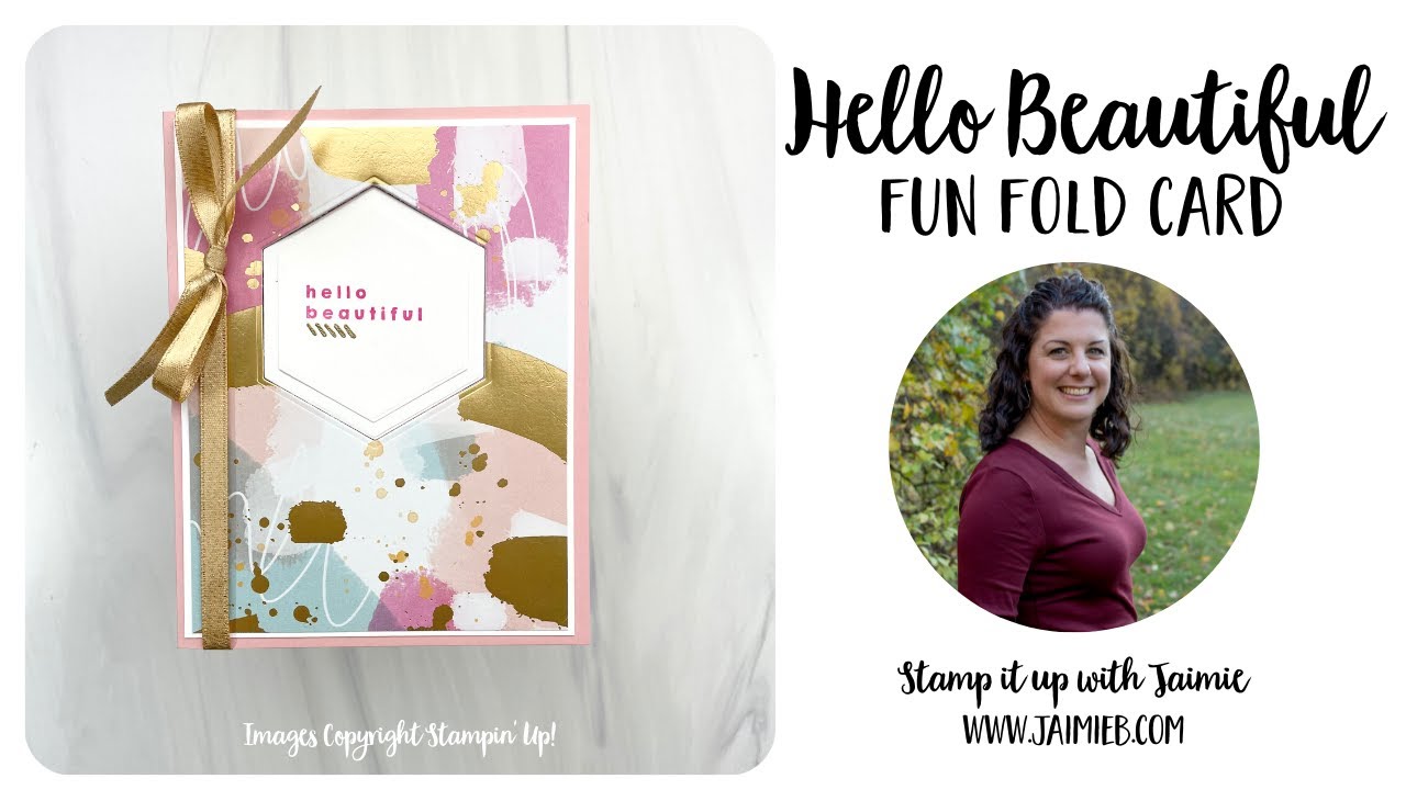 Stampin' Up! Hello Beautiful Fun Fold Video Tutorial - YouTube