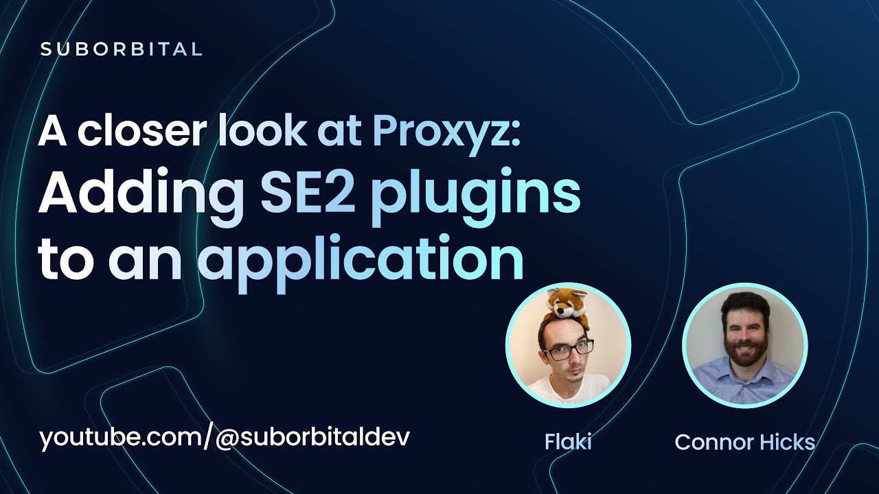 Adding SE2 plugins to an application — a closer look at Proxyz - YouTube