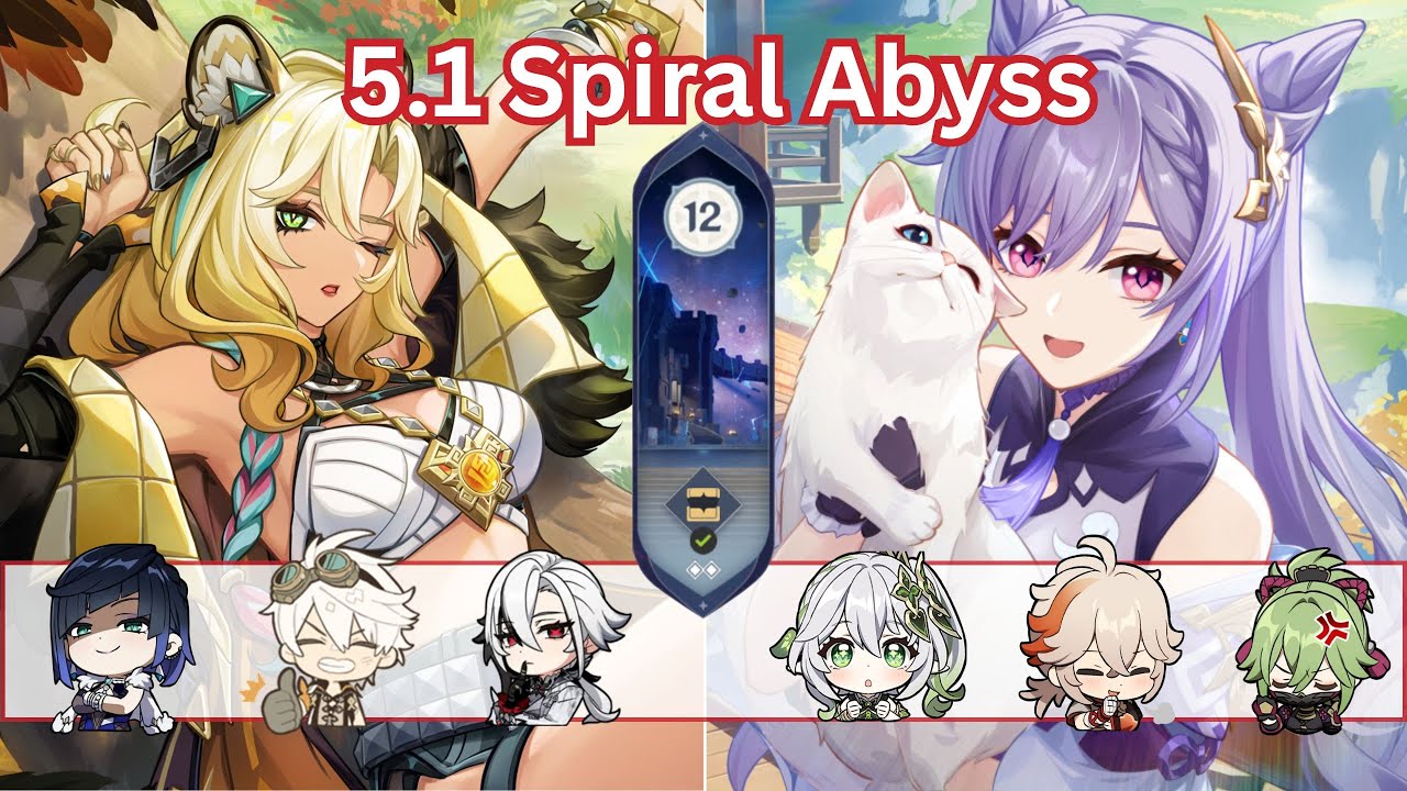 Spiral Abyss 5.1 深渊 Floor 12 Cleared C0 Xilonen n Arlecchino | C3 ...