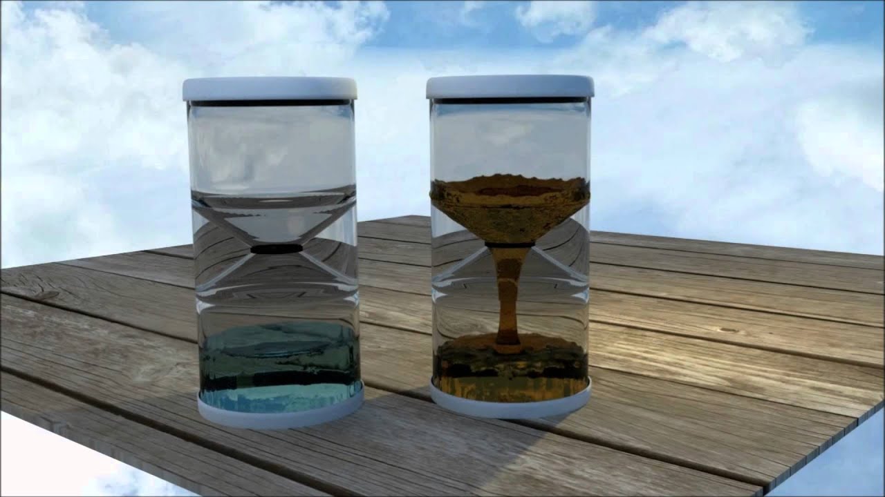 Clepsydre modélisée - YouTube