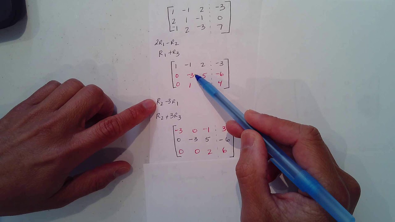 Pre-Calc 7.3 Multivariate Linear Systems & Row Operations - YouTube