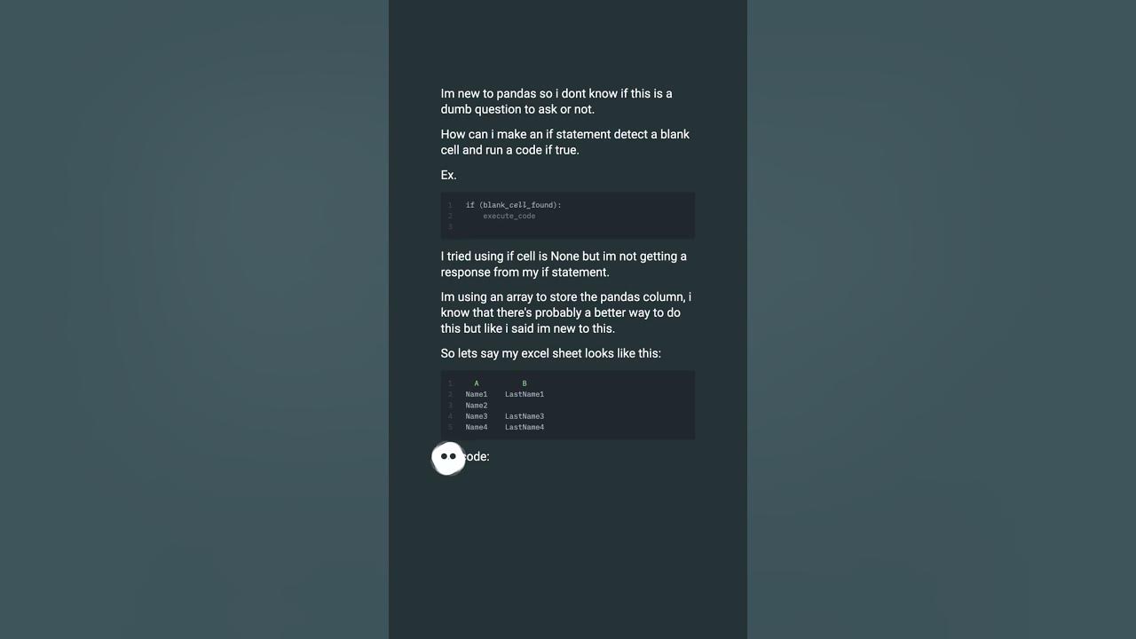 How to find blank cells in excel using pandas? #shorts - YouTube