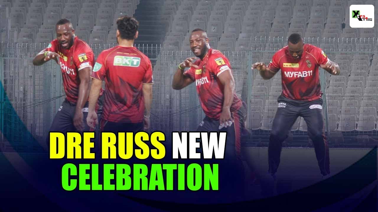 Will Andre Russell celebrate like this after picking a wicket for KKR ...
